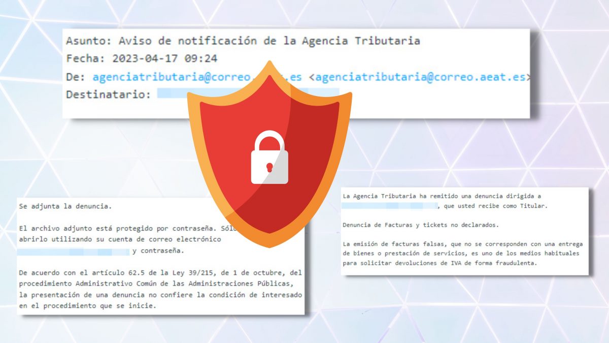 Aviso de fraude: suplantan por email a la Hacienda